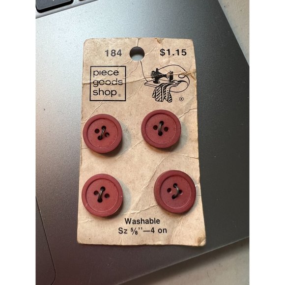 Piece Goods Shop | Office | Vintage Piece Goods Shop Buttons 84 Purple ...